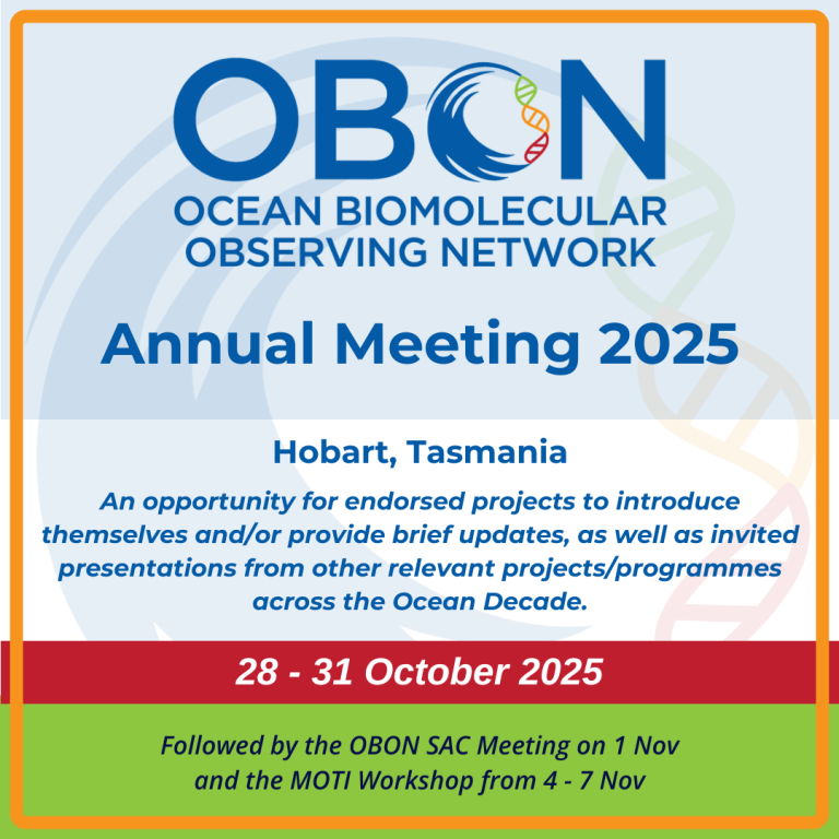 OBON Annual Meeting 2025 – Ocean Biomolecular Observing Network (OBON)